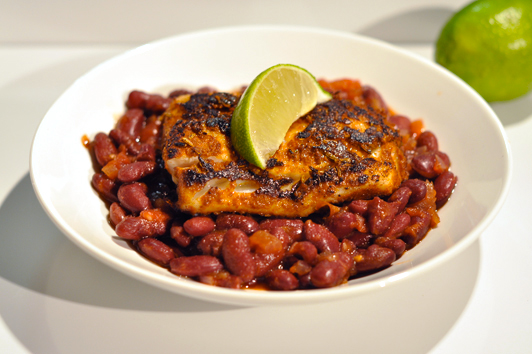 Recette - Poisson cajun aux haricots rouges - Menu By Menu