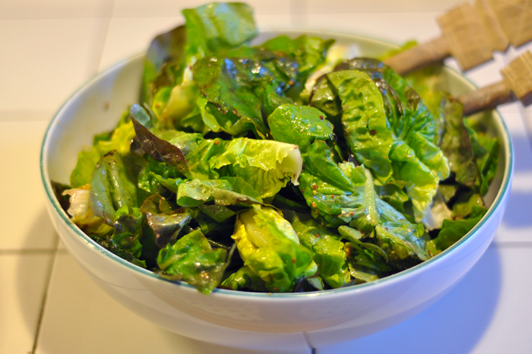 Recette - Salade Verte Vinaigrette - Menu By Menu