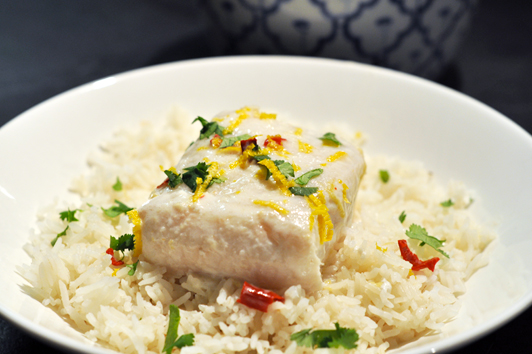 Recette - Poisson coco, citron et riz - Menu By Menu